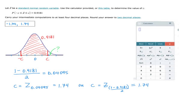normal distribution formula calculator